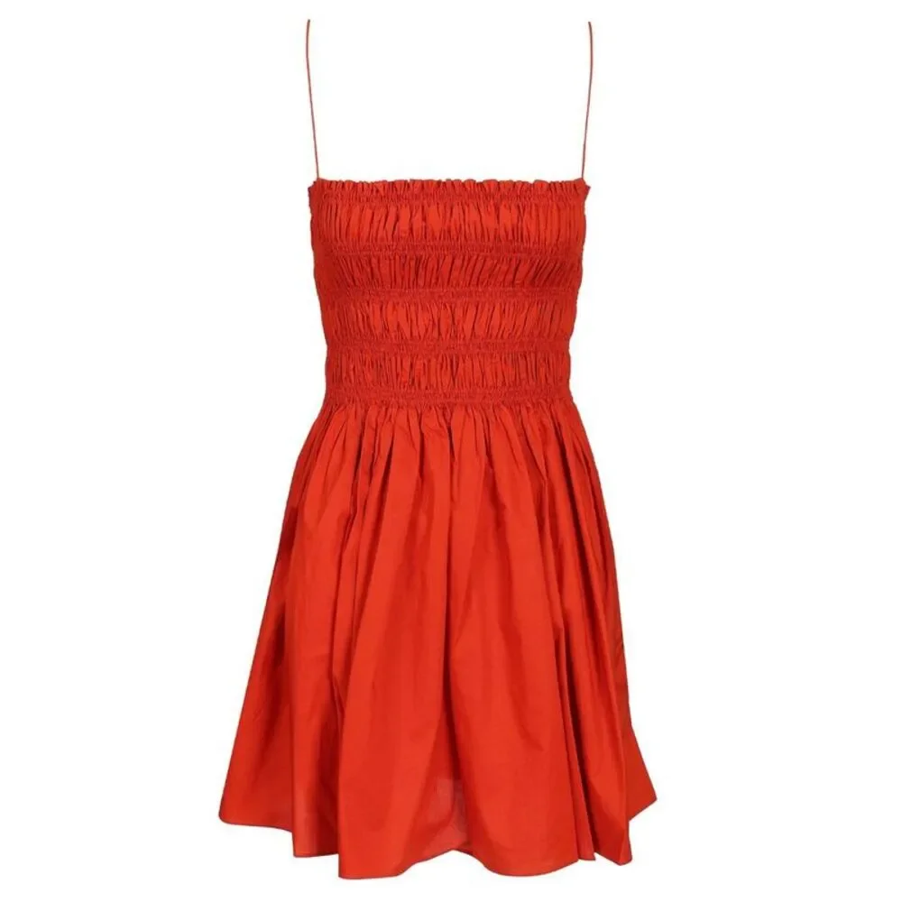 Matteau | Dresses | Matteau Women Shirred Bodice Mini Dress | Poshmark